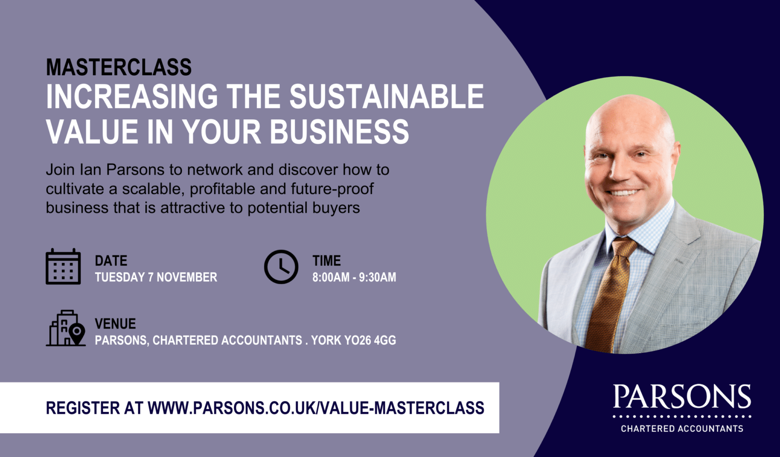 EVENT . INCREASING THE SUSTAINABLE VALUE IN YOUR BUSINESS . PARSONS ...